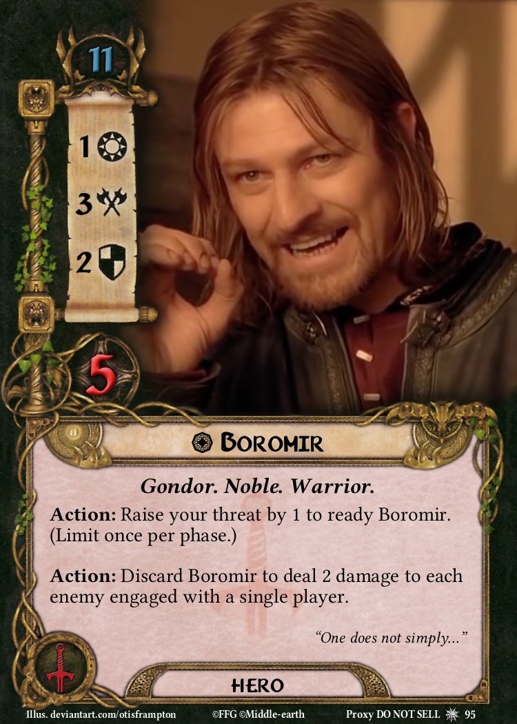 Boromir Lord Of The Rings One Does Not Simply