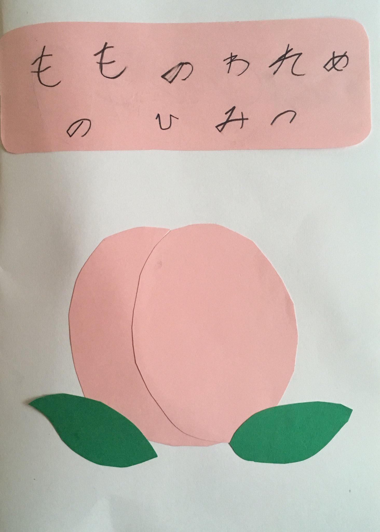 「もものわれめのひみつ」って!？とある少年の自由研究が可愛すぎる | 話題の画像プラス