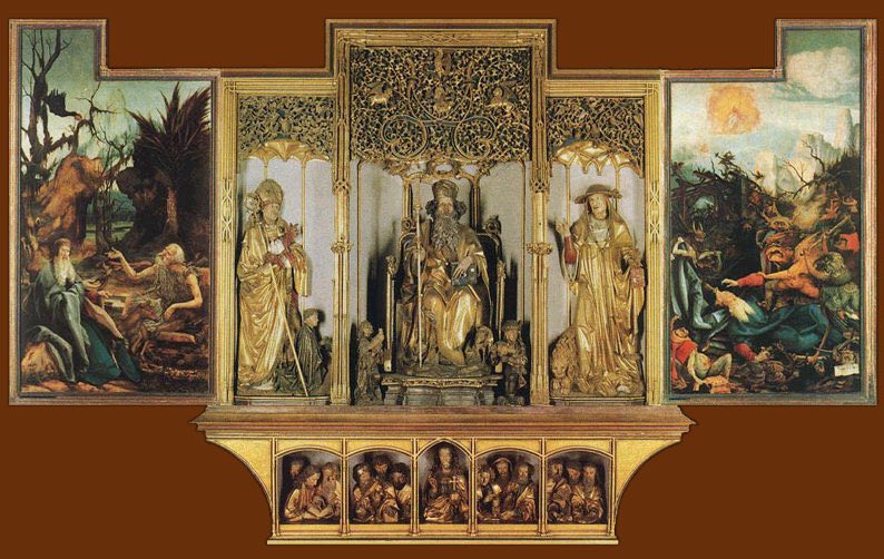 Isenheim Altarpiece Open Grunewald