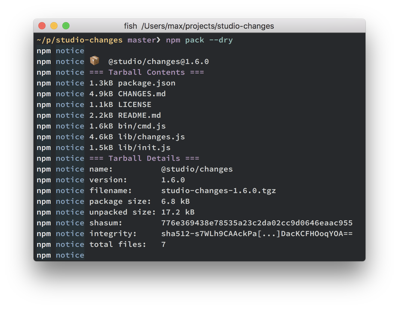 Maximilian Antoni on Twitter: "npm 6 pro tip™️: `npm pack --dry` shows what would end up in your ...