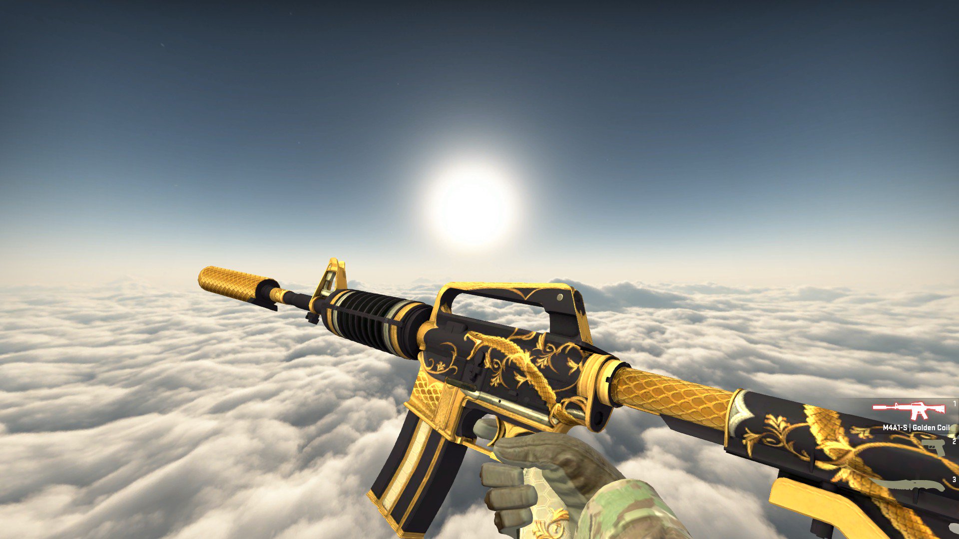 M4a1 Gold Wallpaper