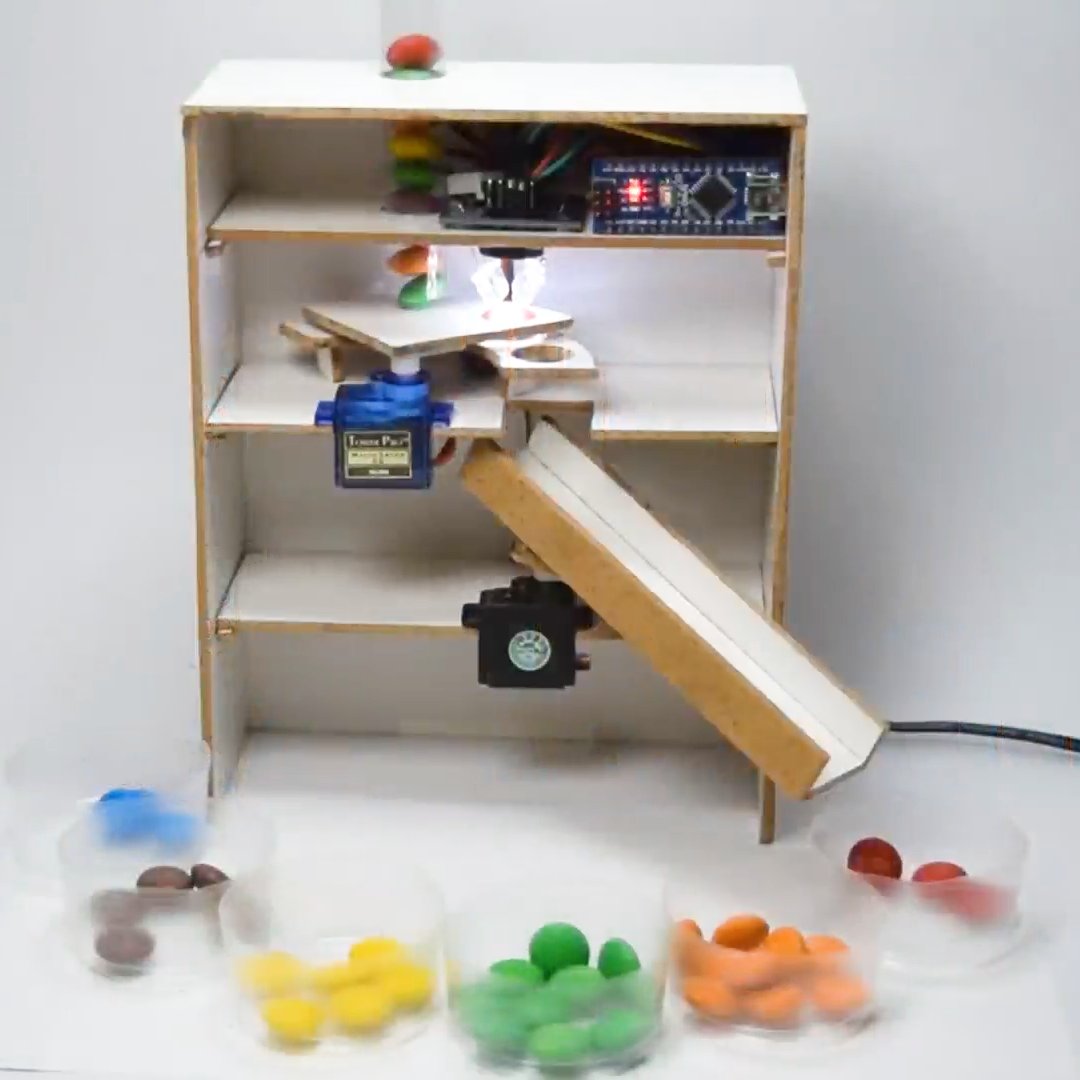 Insider on Twitter: ".@YouTube channel 'How To Mechatronics' created this M&M's sorting machine ...