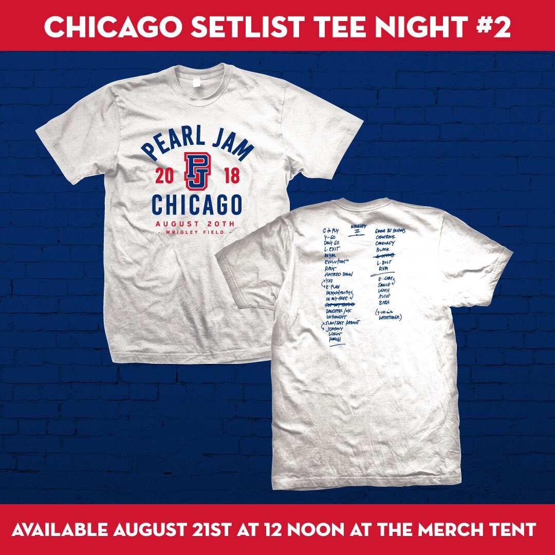 Pearl Jam Wrigley Field Setlist