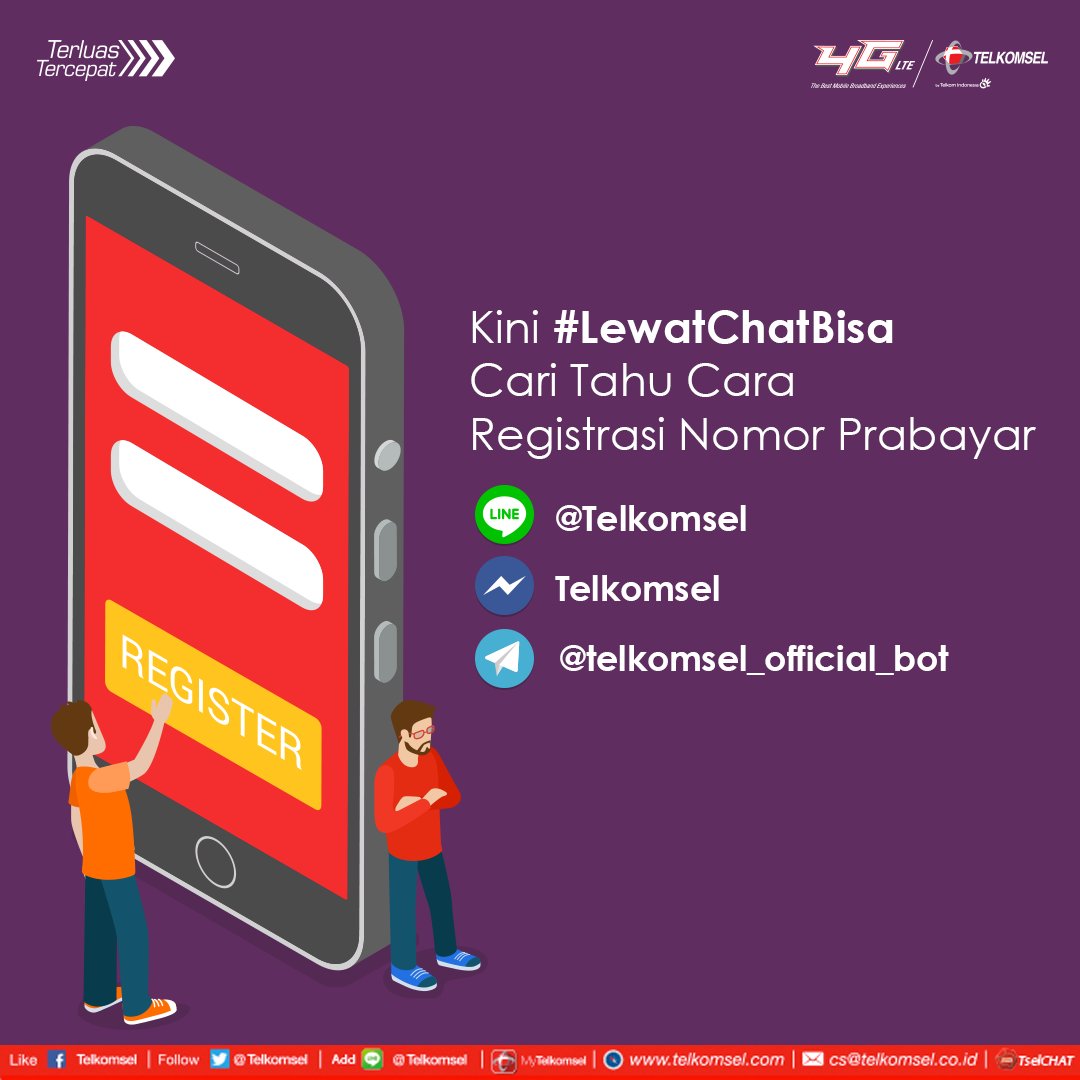 Telkomsel on Twitter: "Bingung bagaimana cara registrasi nomor ...