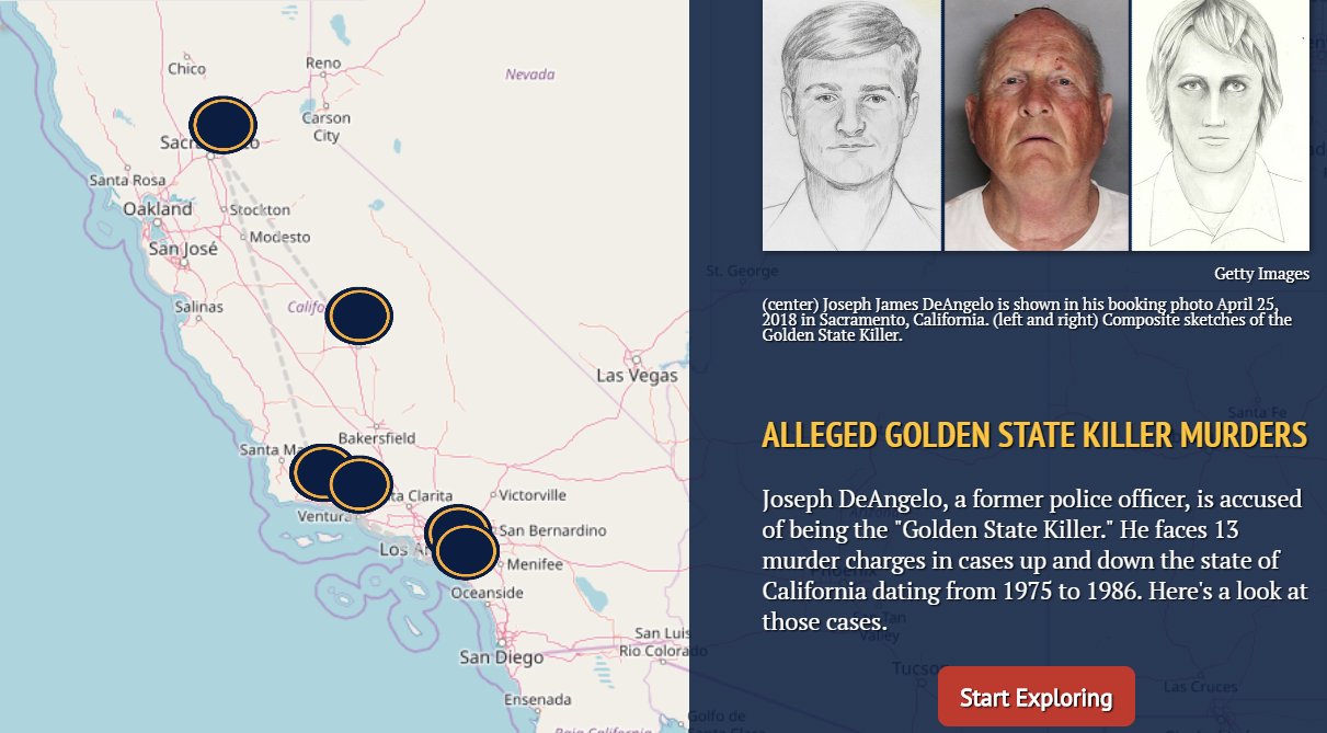 Golden State Killer Murder Map Map How Your Family Tree Could Catch A