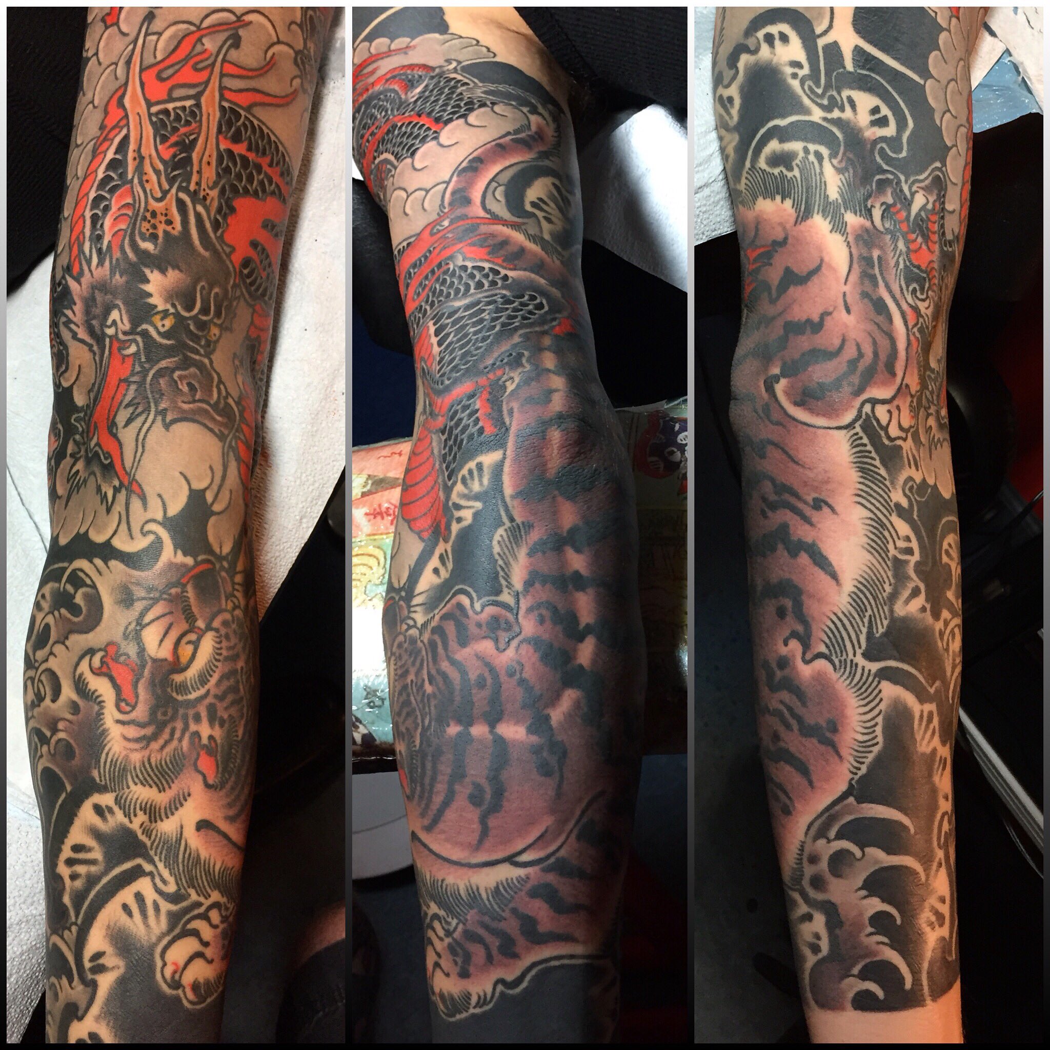 Ryu Arm Tattoo Ken Street Fighter Temporary Tattoo Sticker OhMyTat