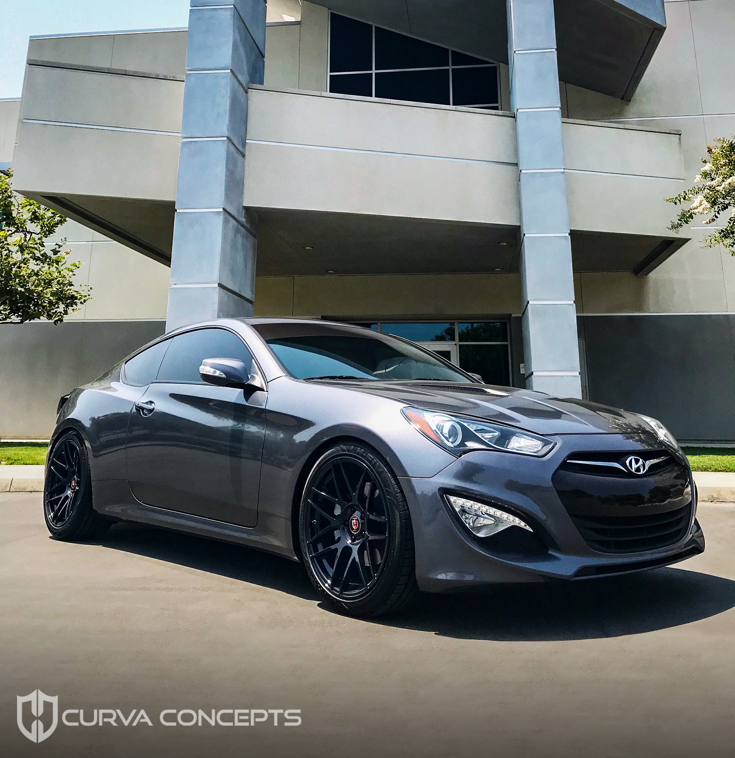 Hyundai Genesis Coupe Black Rims