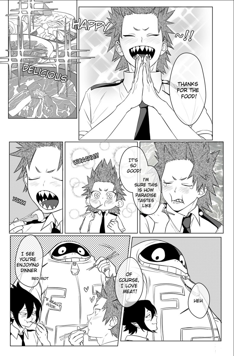 RT ️] Preview of my comic for @kirishima_zine! Collaborated」Milaaの漫画
