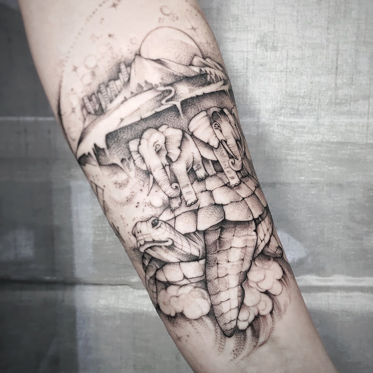 Discworld tattoo - Bronctattooaus.com