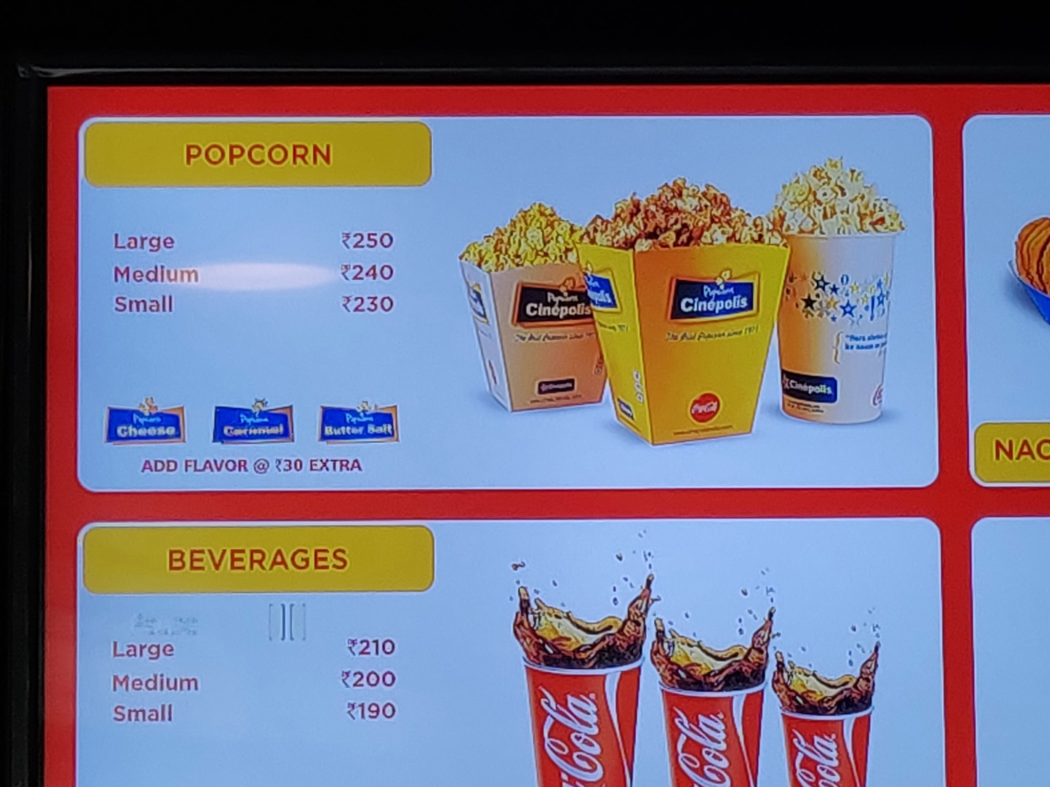 Cinepolis Menu