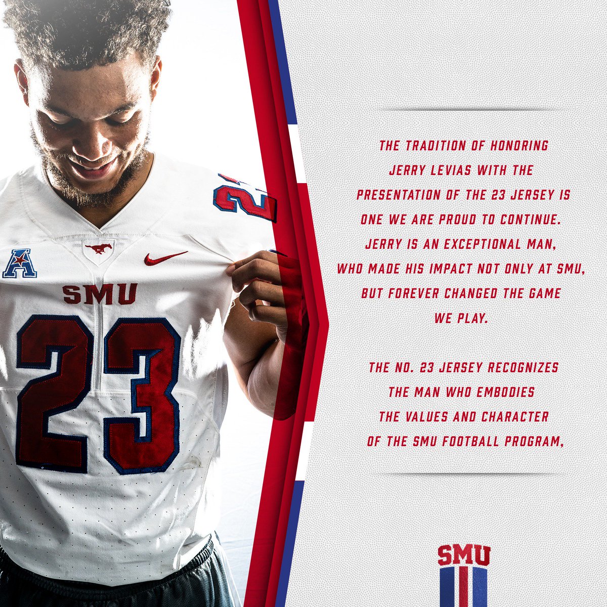 SMU’s Jordan Wyatt will wear #23 this season, continuing a tradition of ...
