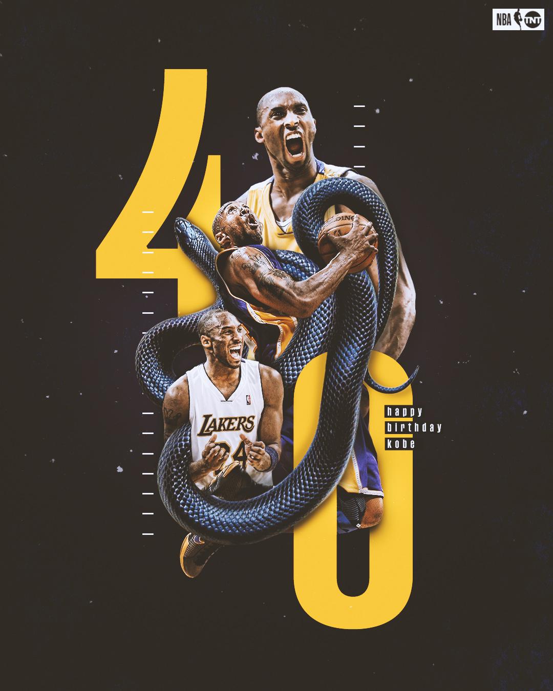 NBA on TNT on Twitter: "The Black Mamba turns 40 today. Happy Birthday ...