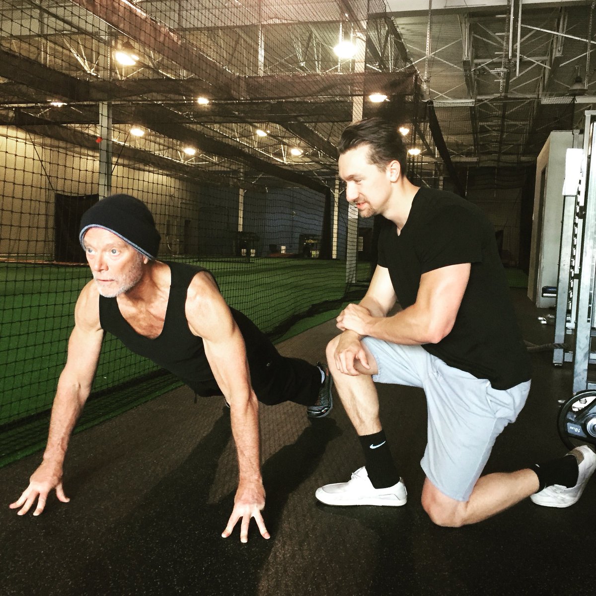 Stephen Lang Bench Press