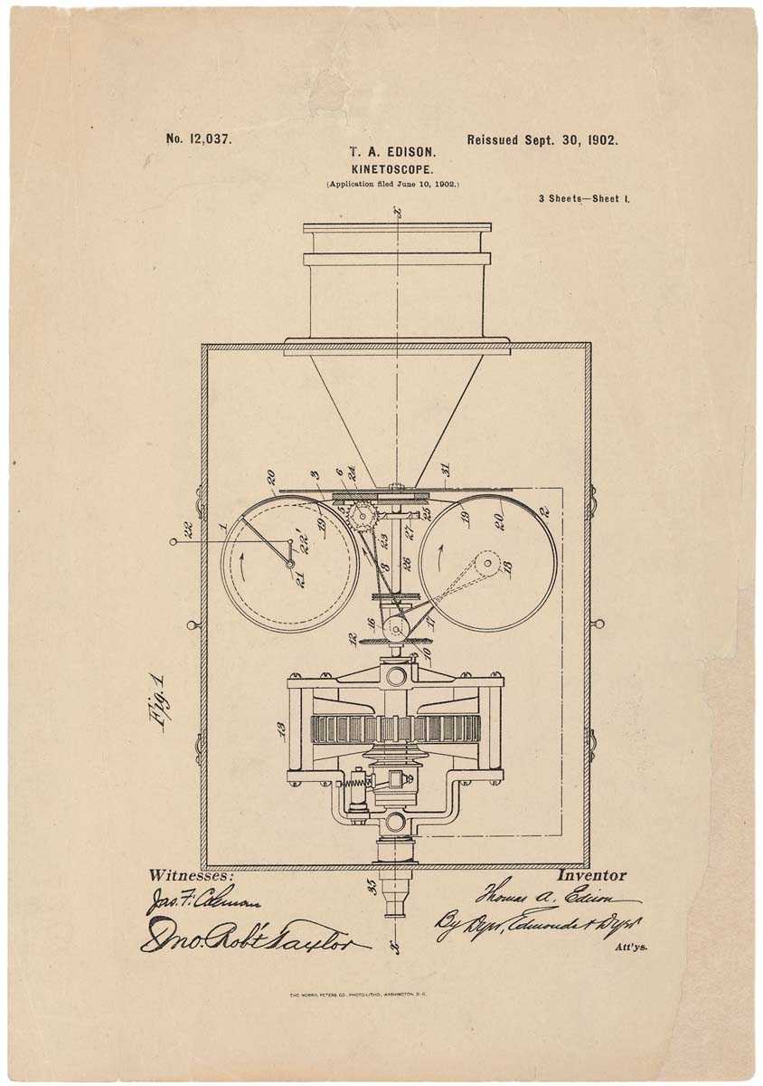 Motion Picture Camera Thomas Edison