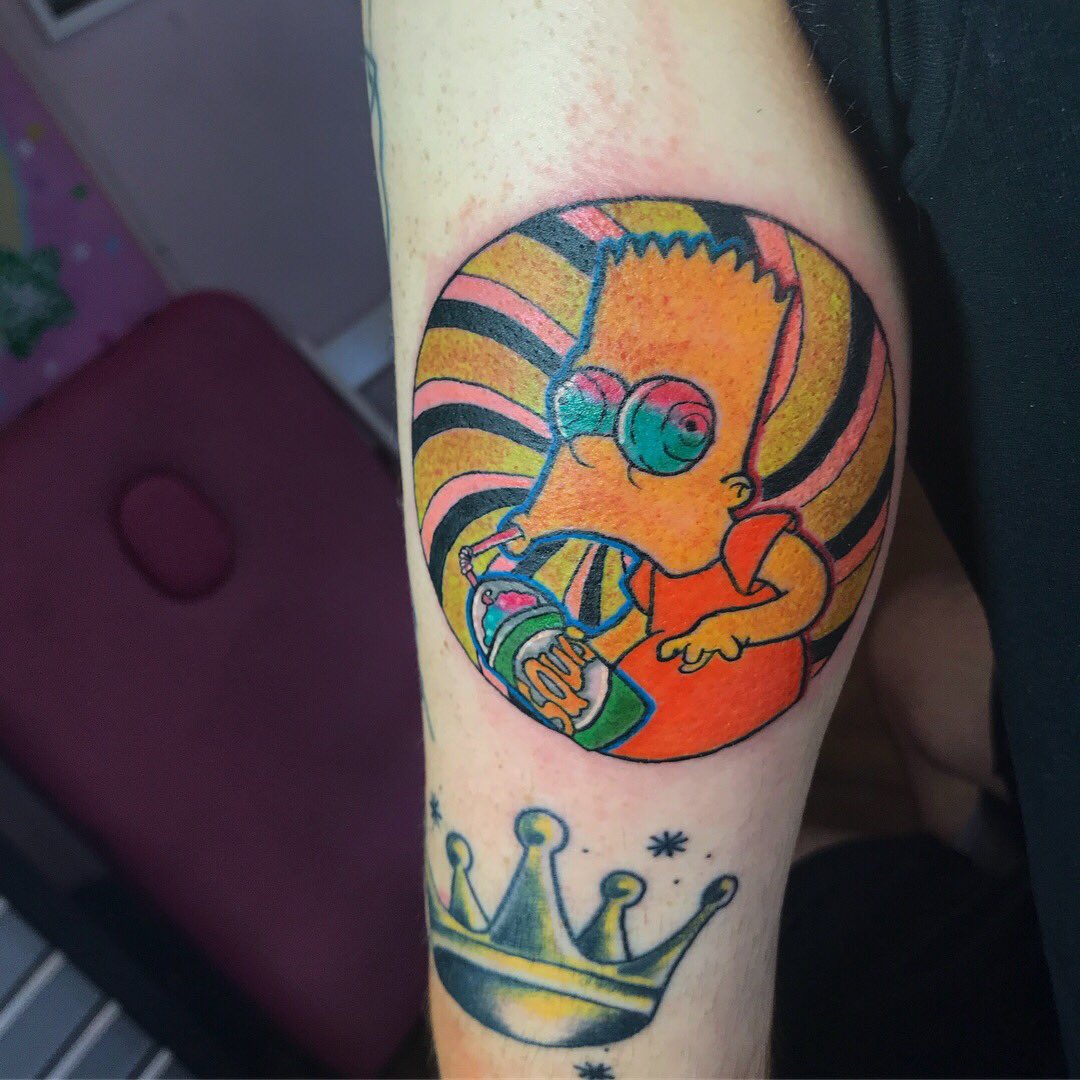 Bart Simpson Squishee Tattoos