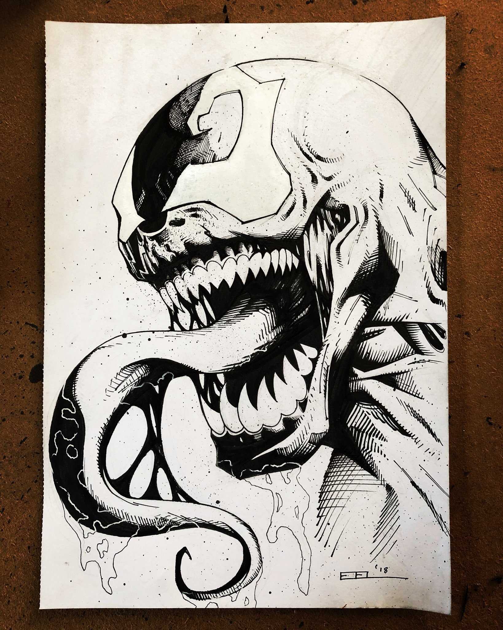 Venom Head Drawings