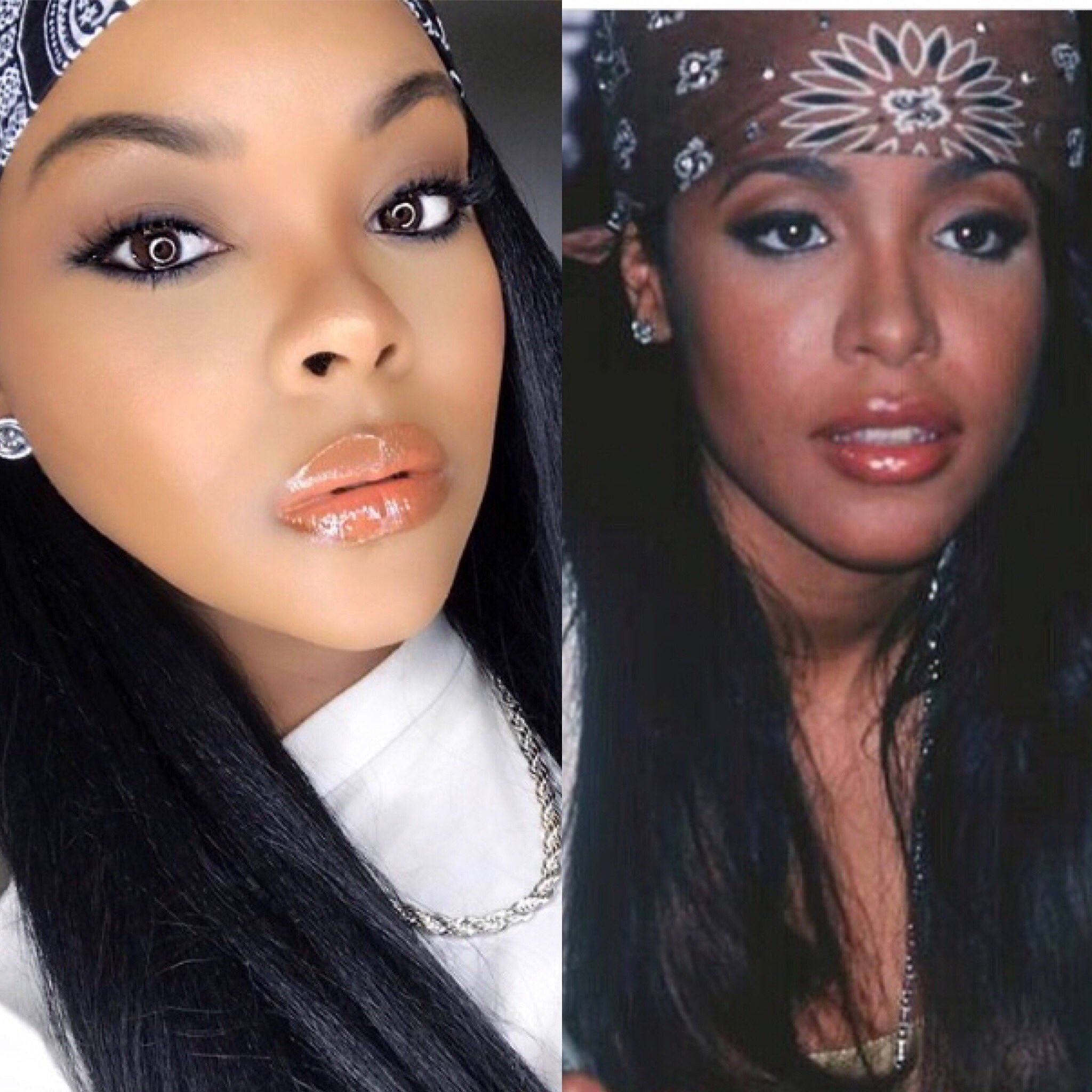Aaliyah Inspired Makeup