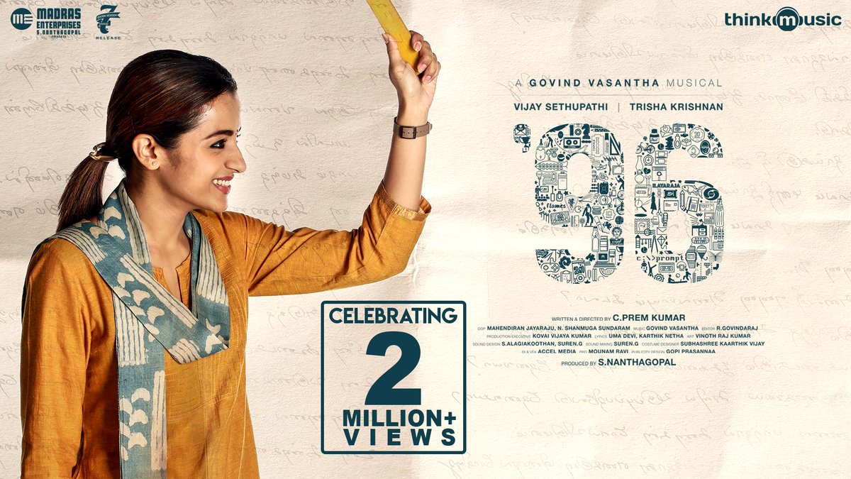 Madras Enterprises on Twitter: "#96Trailer crosses 2 Million+ Views & is Trending 3 on ...