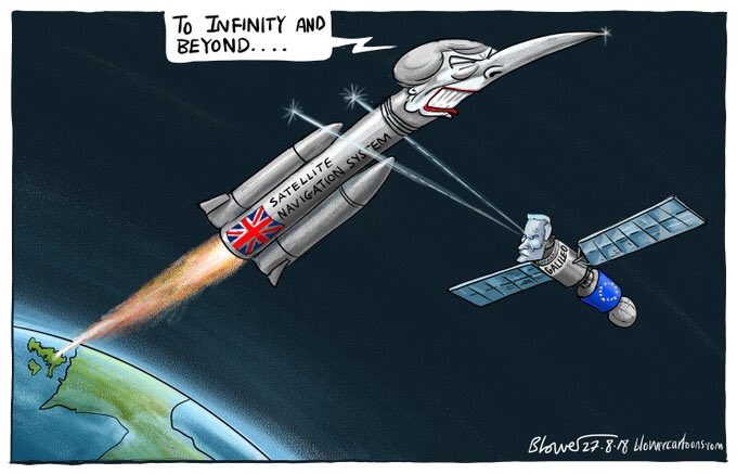 Space Race Political Cartoon