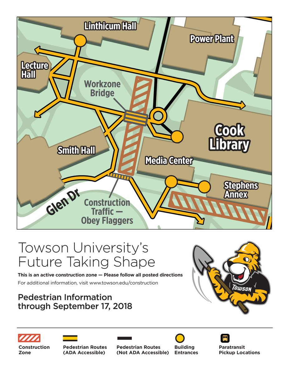 Towson University Campus Map - United States Map