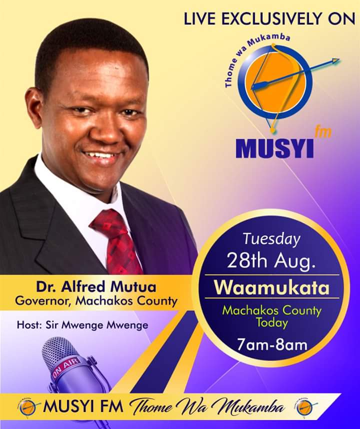 Dr. Alfred N. Mutua on X I will be live on MusyiFM tomorrow from 7am with Sir. Mwenge Mwenge Please tune in https t sPxji3HJNZ X