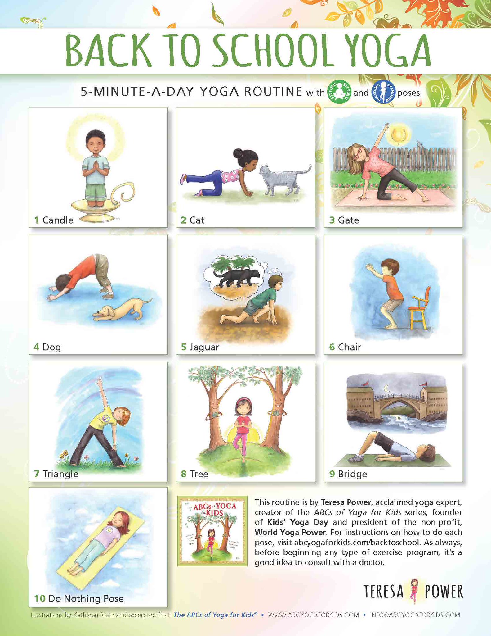 Abc Yoga For Kids Kid's Yoga Book Set, 3 Books | Fun Express