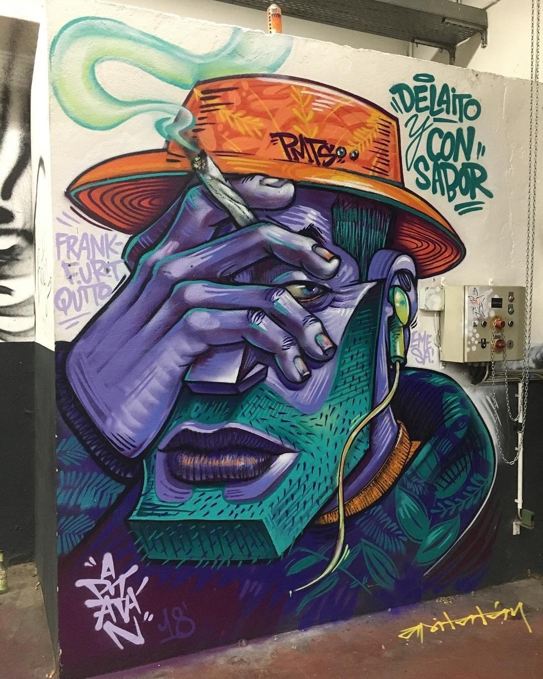 Weed Graffiti Art