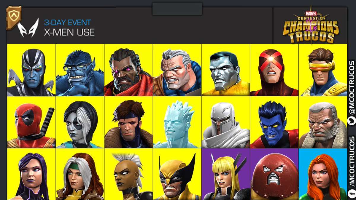 X Men Characters Names With Pictures