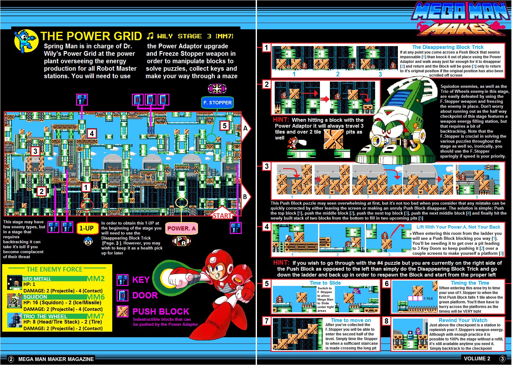 Megaman Sprites Grid