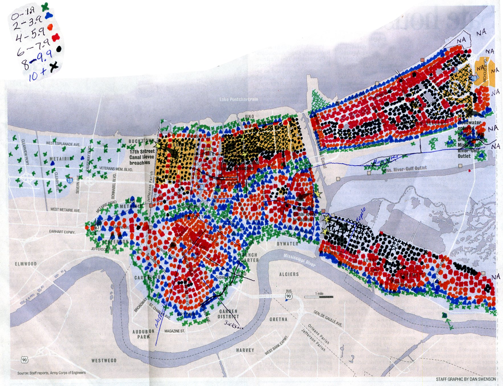Hurricane Katrina Map