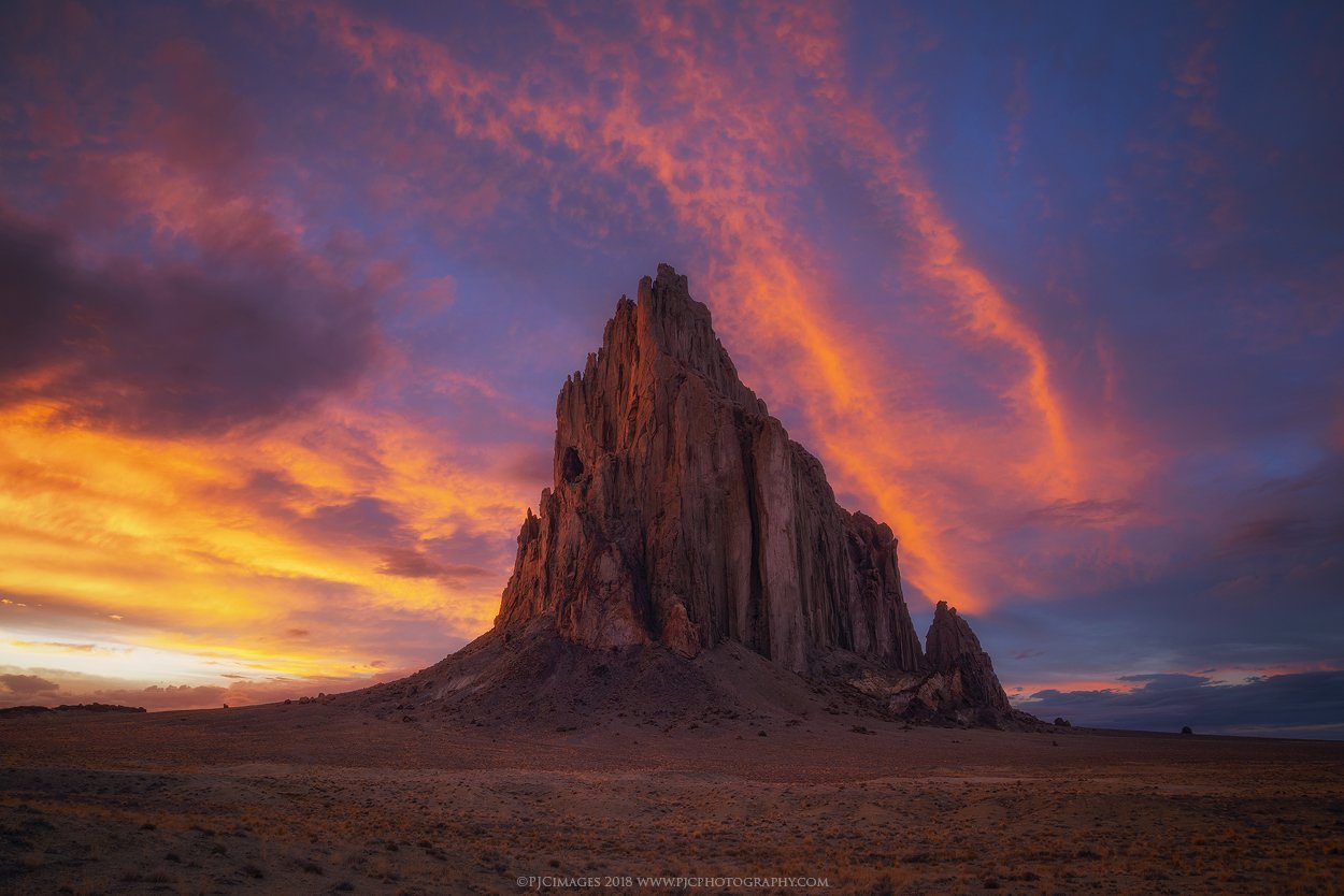 Shiprock Sunset