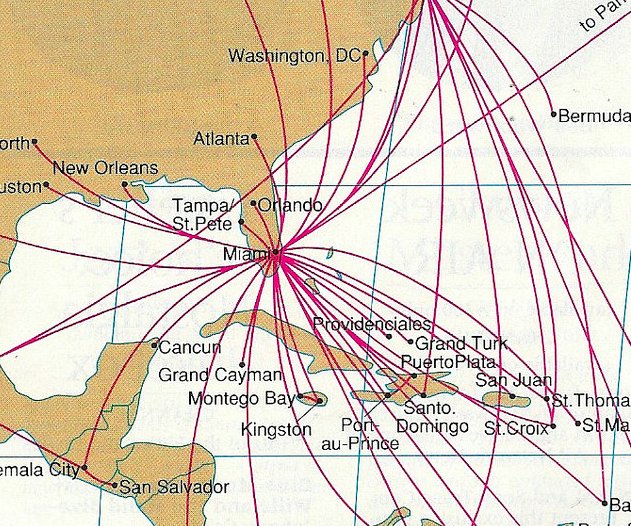 Pan Am Route Map