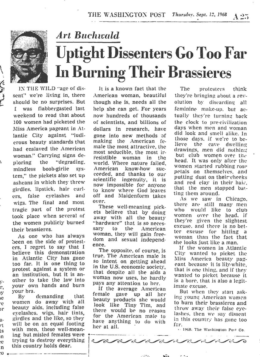 Feminist Movement Bra Burning