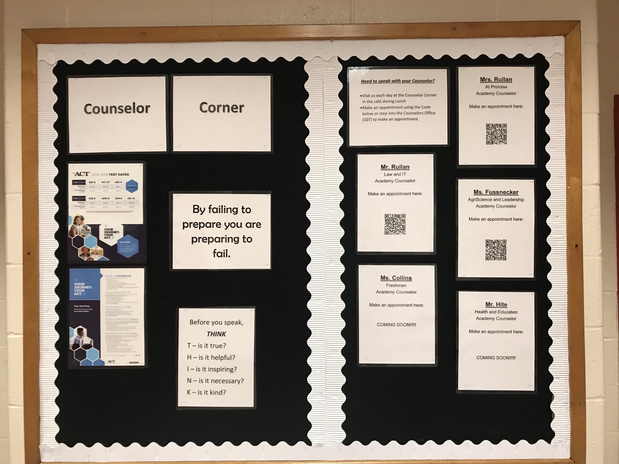High School Counselor Bulletin Board Ideas