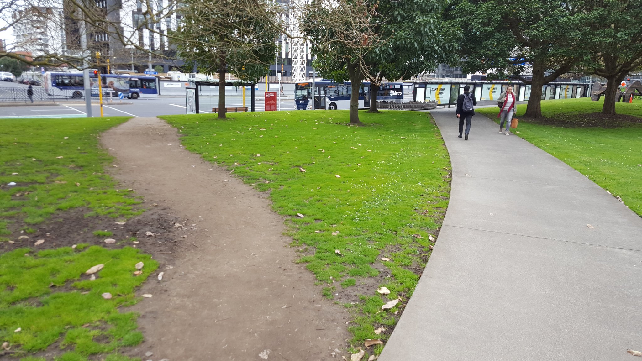 Max Robitzsch on Twitter: "New access path A and secondary desire line B. Some times we really ...