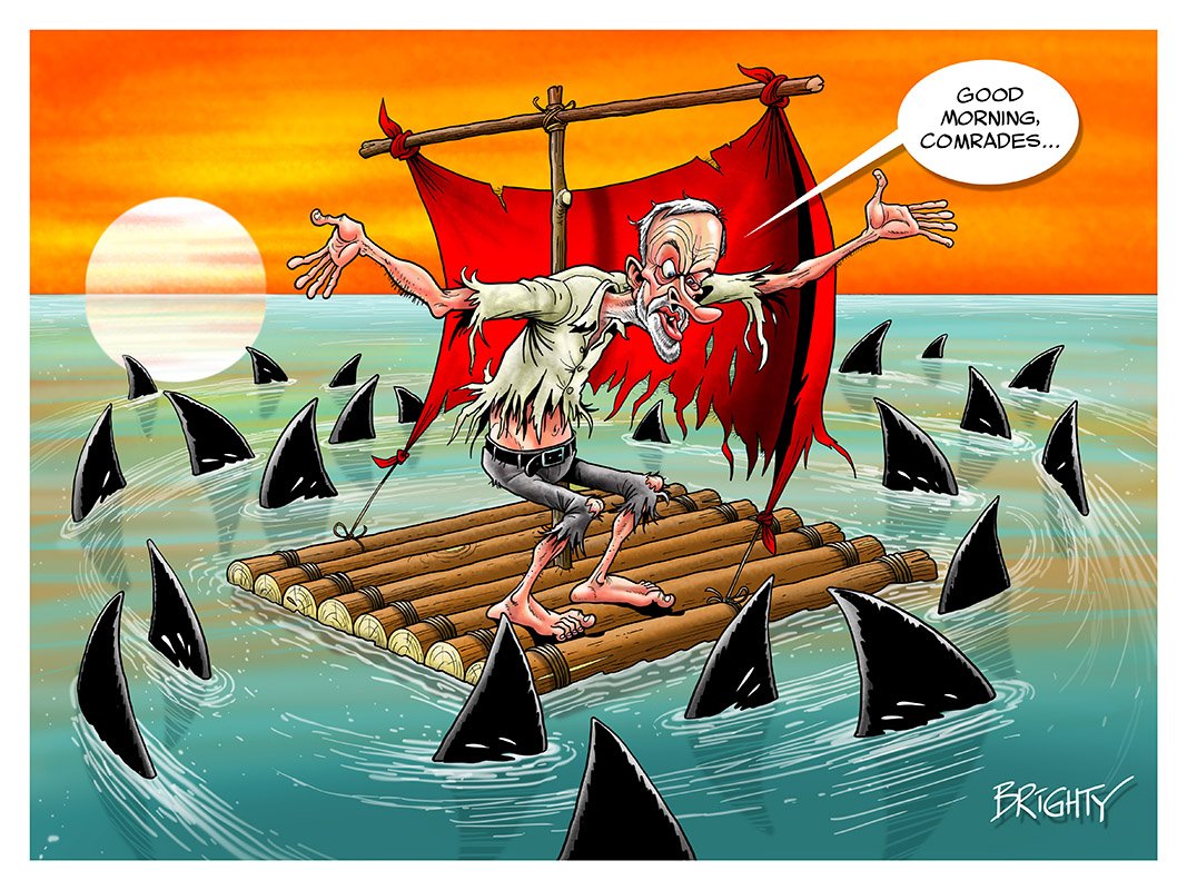 The Sun Cartoon - on Jeremy Corbyn’s leadership of the Labour party : r ...