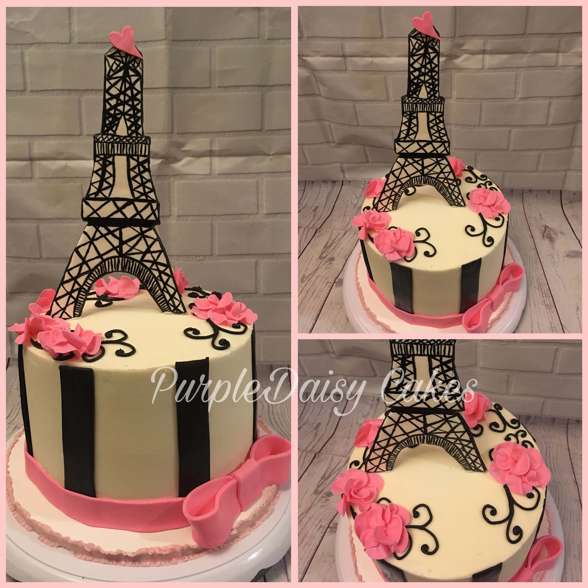 Simple Eiffel Tower Cake
