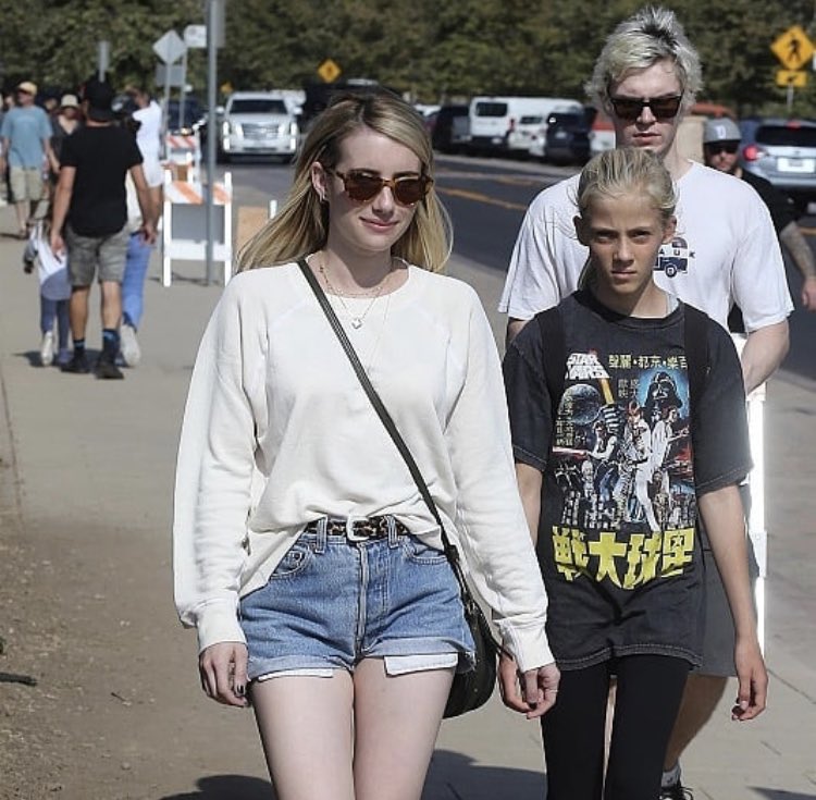 American Horror Source on Twitter: "Emma and Evan spotted in LA today with Julia Roberts and her ...