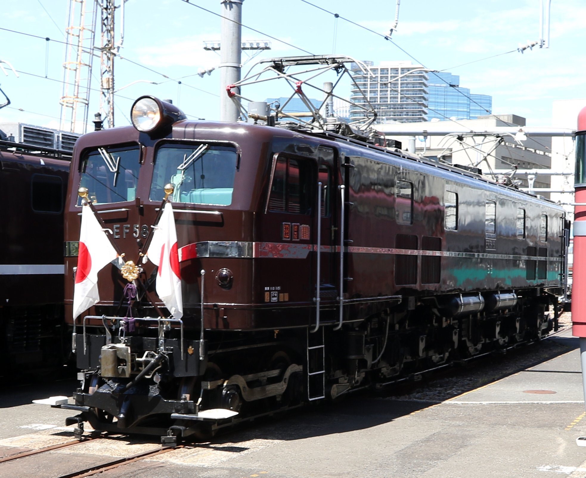 めっち(イベント垢) on Twitter: "ナウいヤングが首ったけ 今旬なゴハチこと EF58青大将はもう撮れないのかと思ったが 首だけ大宮にいたのを思い出した 画像は大宮と大井で撮影 ...