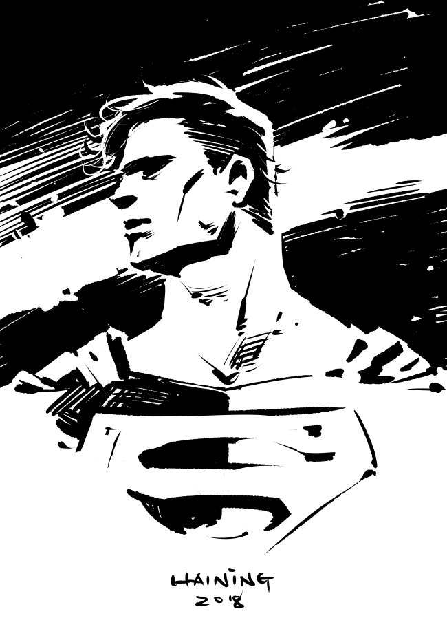 「#doodle #SuperBat Man of steel. 」海凝 Hainingの漫画