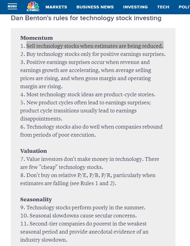 tae kim on Twitter: "Facebook is a classic example of Dan Benton's rules for tech stock ...