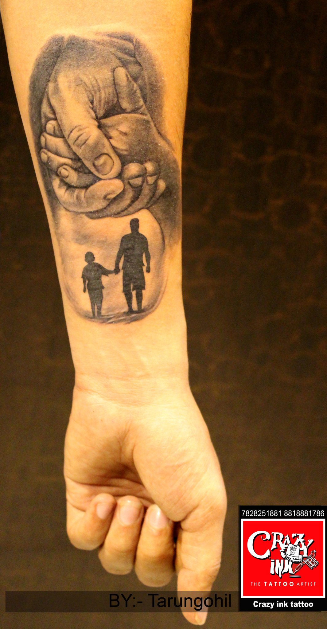 Kids Holding Hands Tattoo