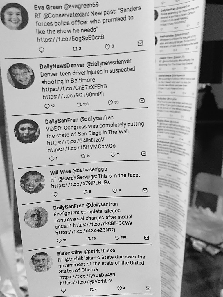 hardmaru on Twitter: "GAN/LSTM-generated fake news tweets. @mtyka https://t.co/CqOAEovTKJ" / Twitter