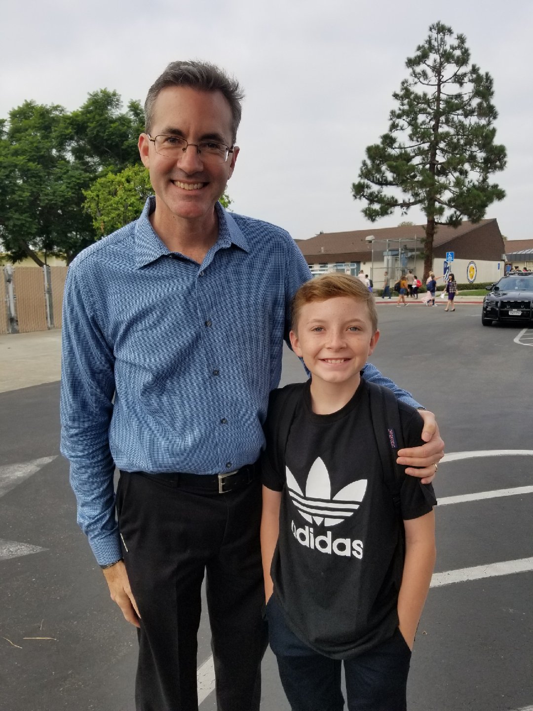 Middle School Boy Standing