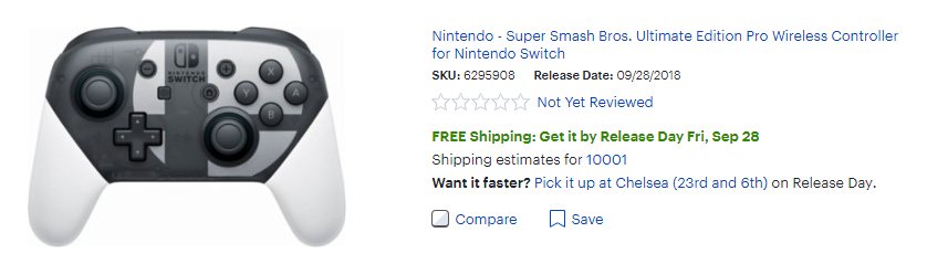 Best Buy Brings Forward Smash Bros. Pro Controller Release Date To ...
