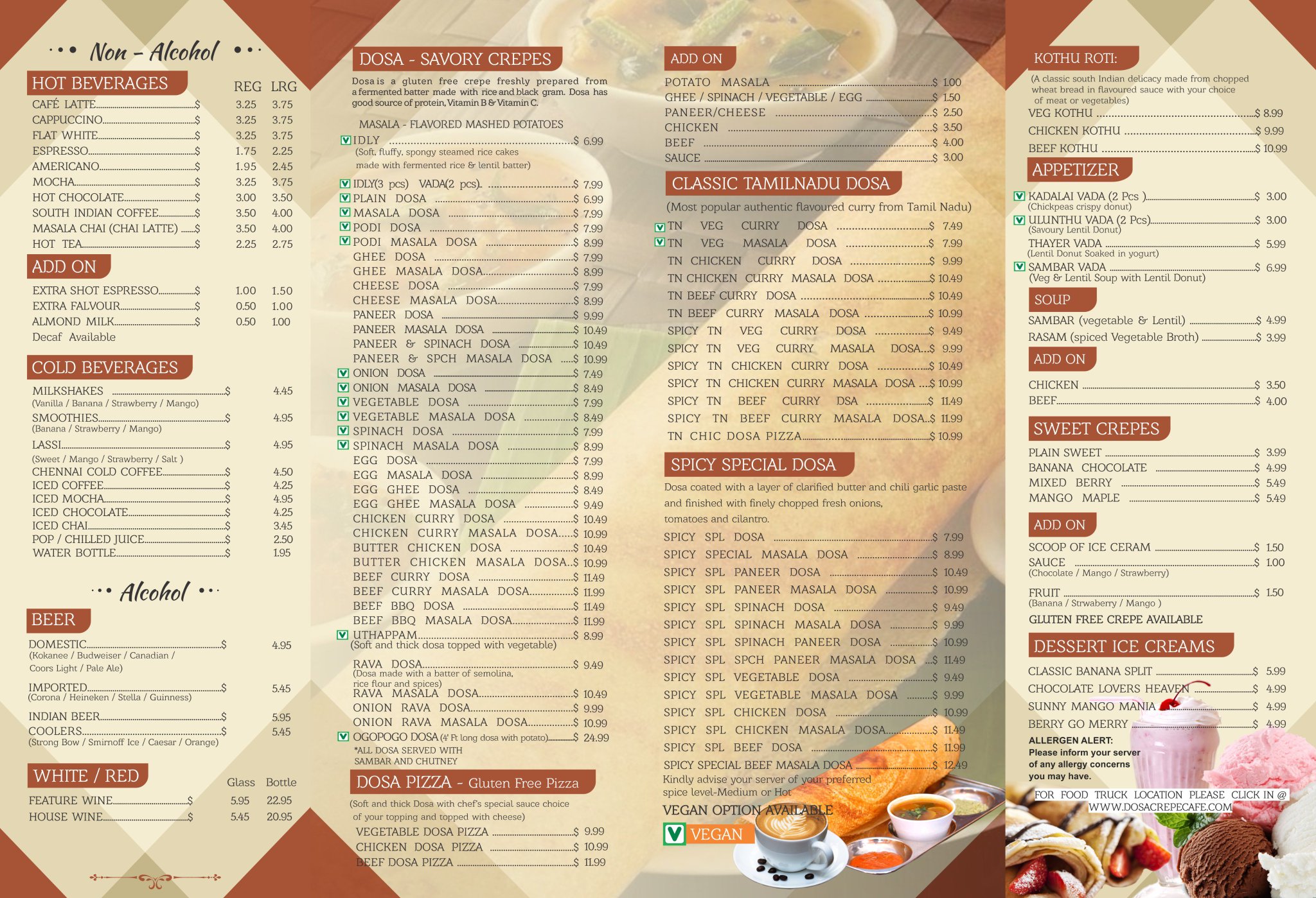 Crepe Cafe Menu