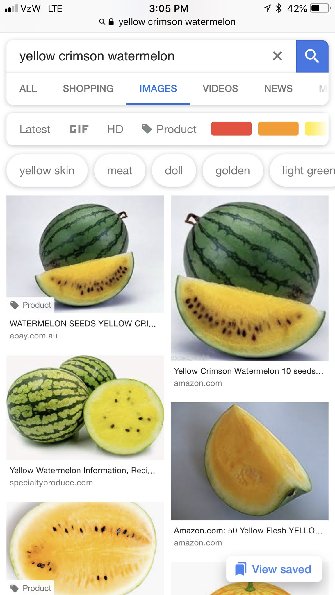 Yellow Crimson Watermelon