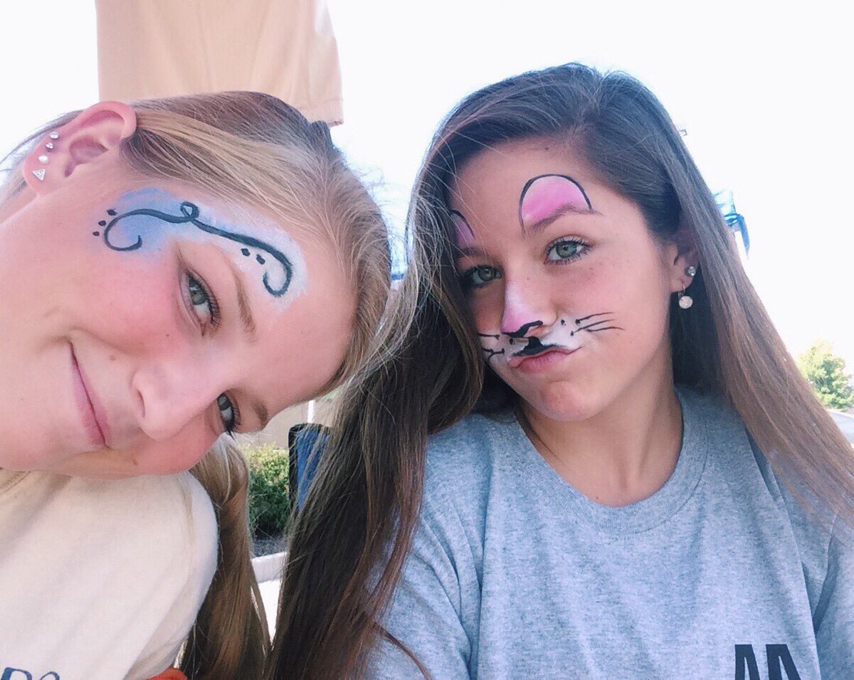 Cool School Spirit Face Paint Ideas