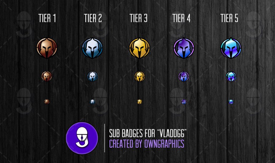 Tier Badges for Twitch Drawing & Illustration Digital Art ...