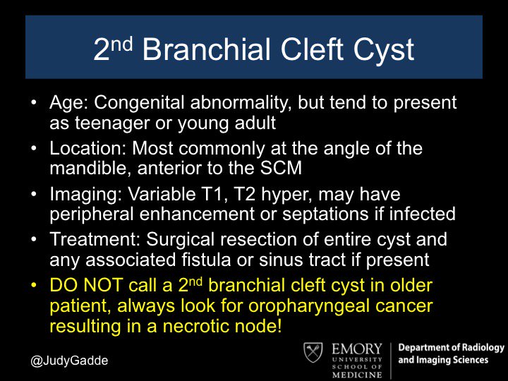 Second Branchial Cleft Cyst